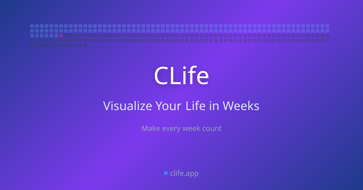 CLife - Visualize Your Life in Weeks